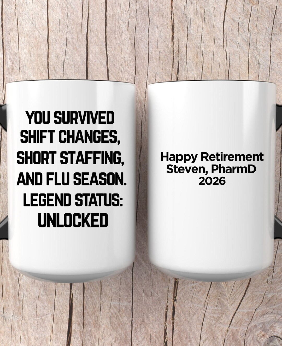 Pharmacist Retirement Gift, Custom Appreciation Coffee Mug, Pharmacist ...