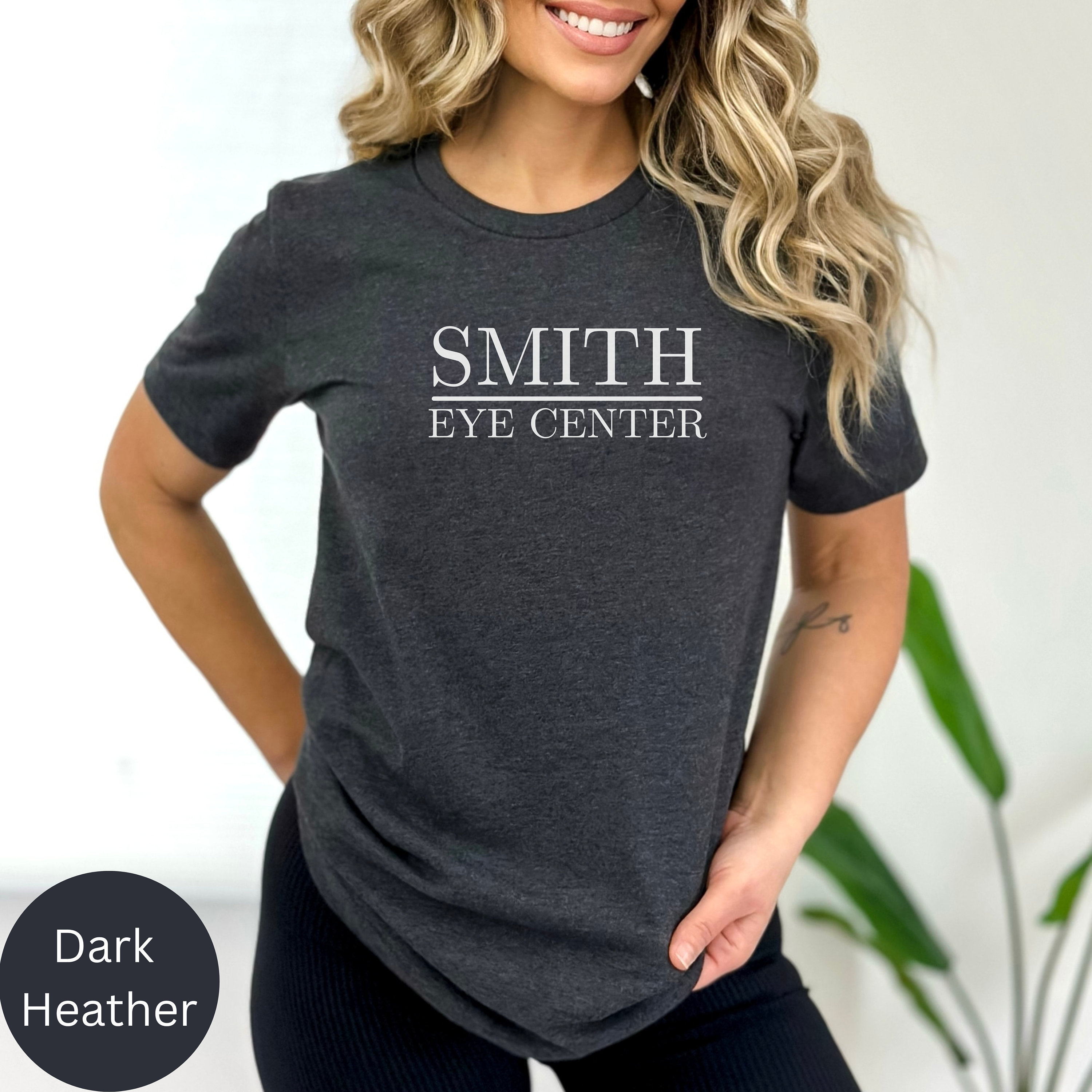 Personalized Ophthalmology Office Staff T Shirt, Optometry Clinic T ...