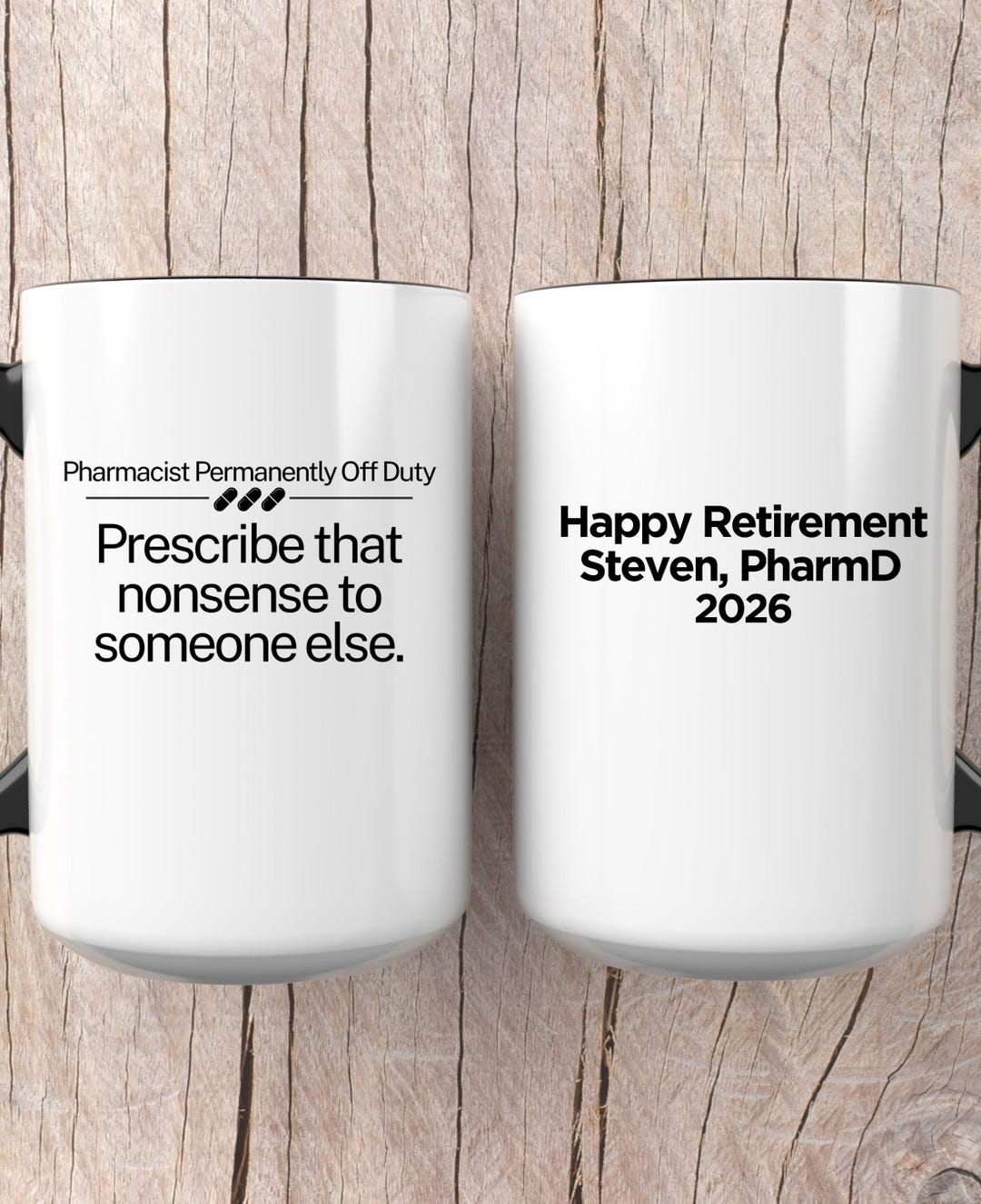 Pharmacist Retirement Gift, Custom Appreciation Coffee Mug, Pharmacist ...