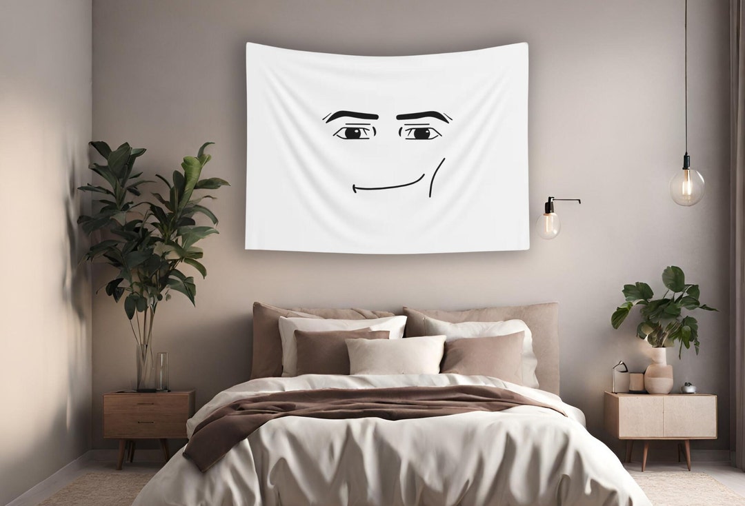 Roblox Man Face Roblox Merch Gifts for Gamer Roblox Wall - Etsy