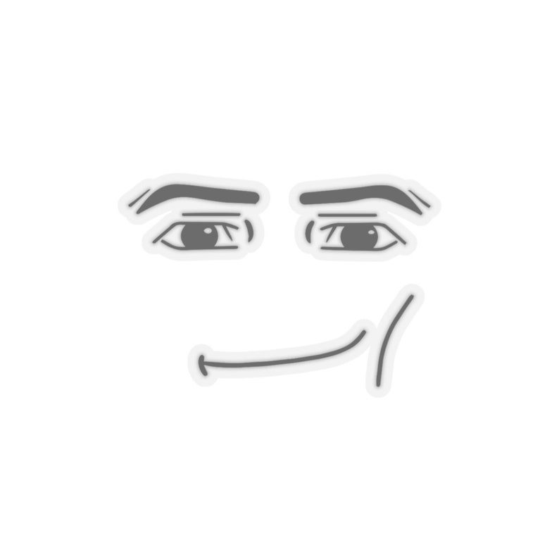 Roblox Man Face Roblox Ts For Gamer Stickers Etsy