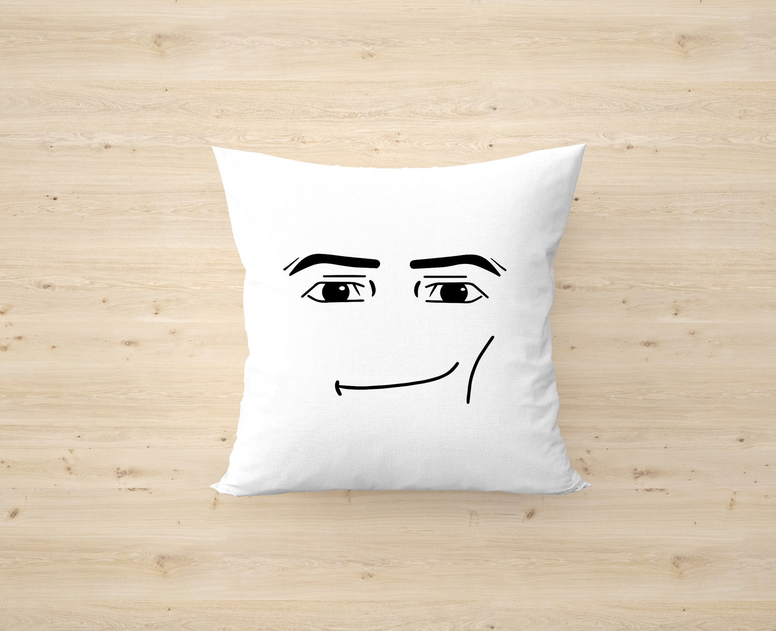 Roblox Man Face Roblox Pillow Roblox Birthday Gamer Merch Gifts for ...