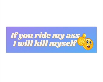 Funny Bumper Sticker i Driv Car, Meme Car Stickers - Etsy
