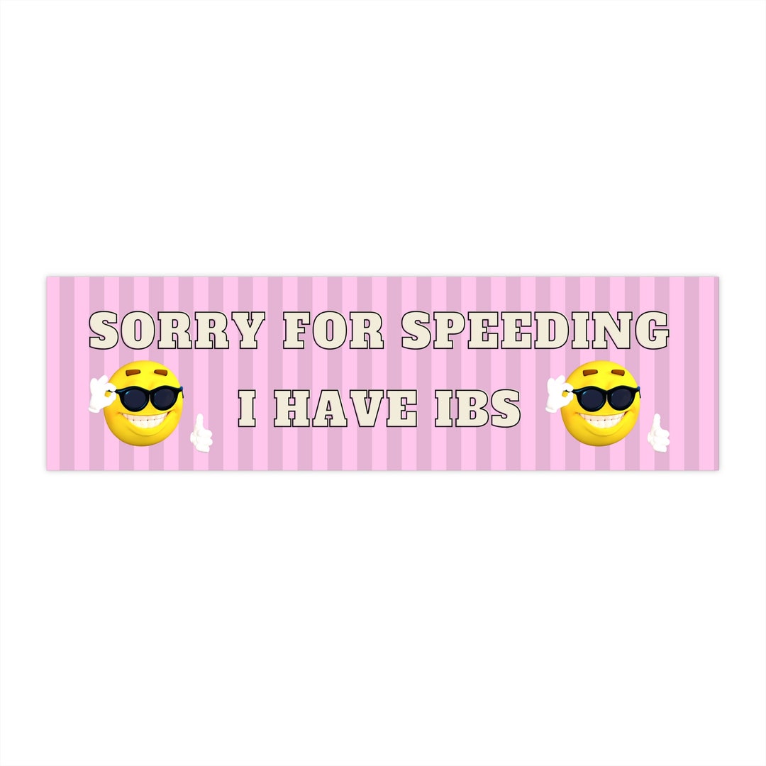 Car Bumper Sticker Funny Meme Speeding Bumper Sticker Gen Z Gift - Etsy