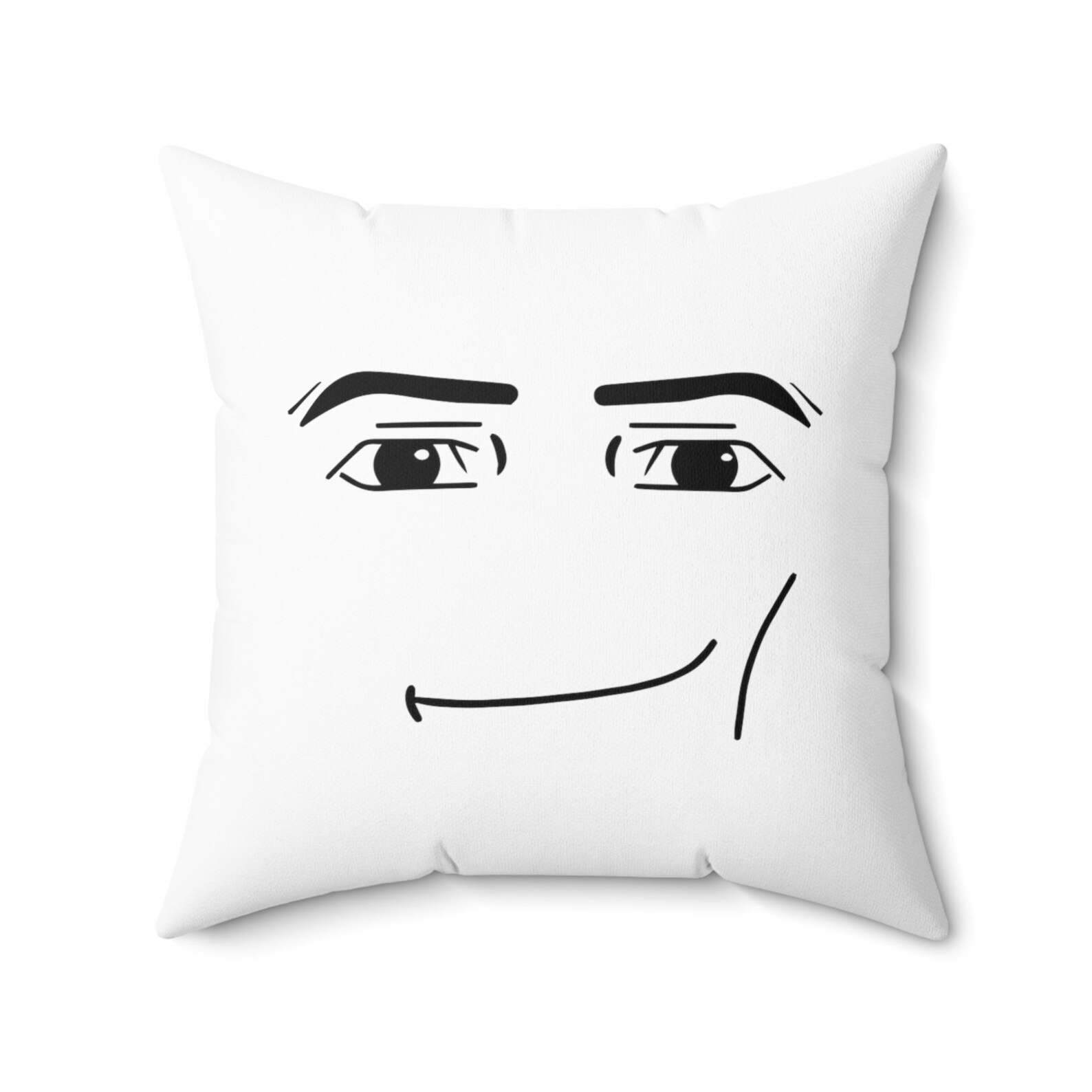 Roblox Man Face Roblox Pillow Roblox Birthday Gamer Merch Ts For Gamer Square Pillow Etsy