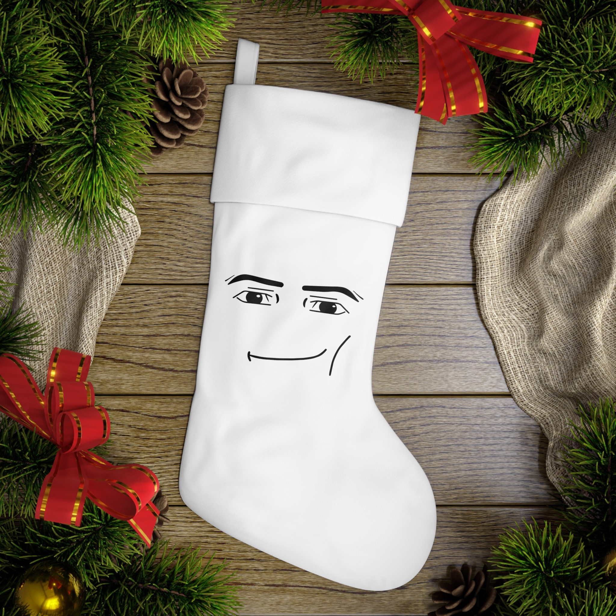 Roblox Man Face Roblox Merch Gamer Ts Roblox Ts Holiday Stocking Gamer Ts For Gamer Etsy