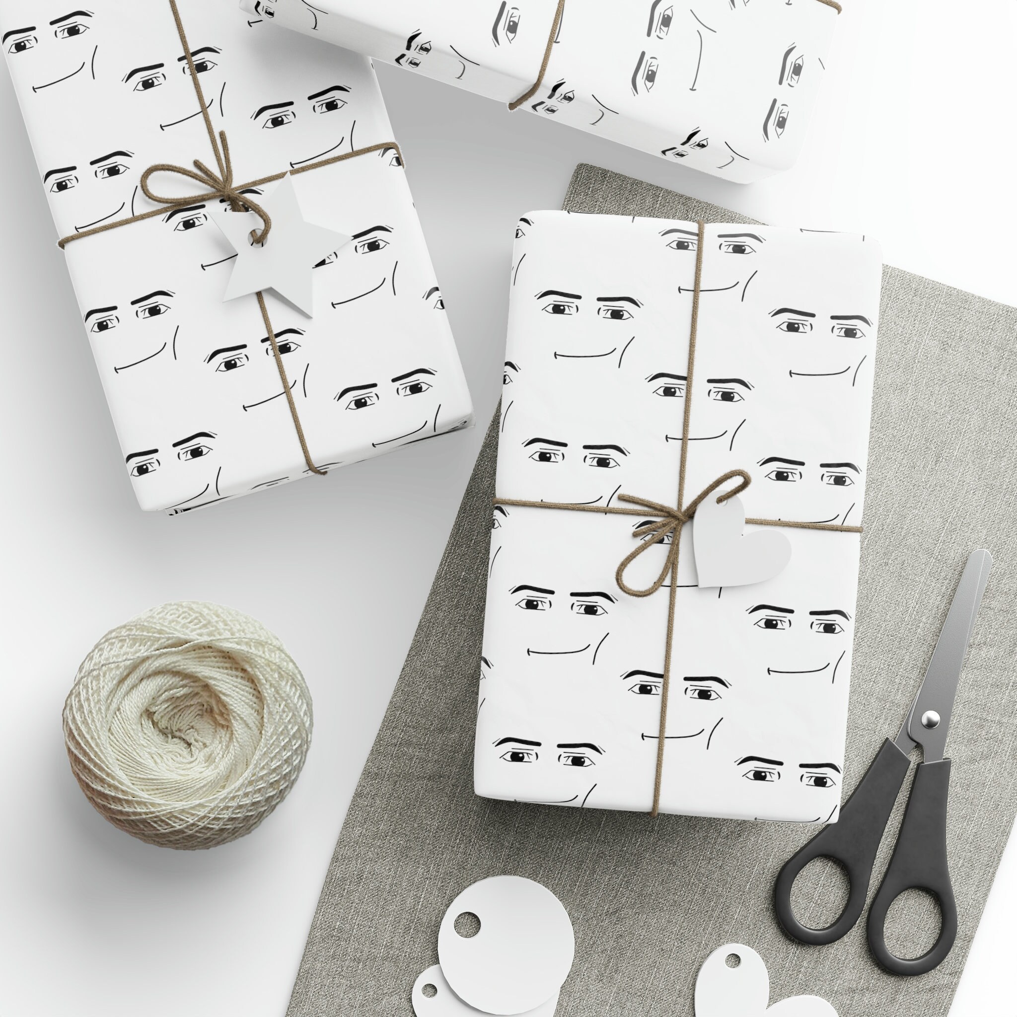 Roblox Man Face Roblox Wrapping Papers - Etsy