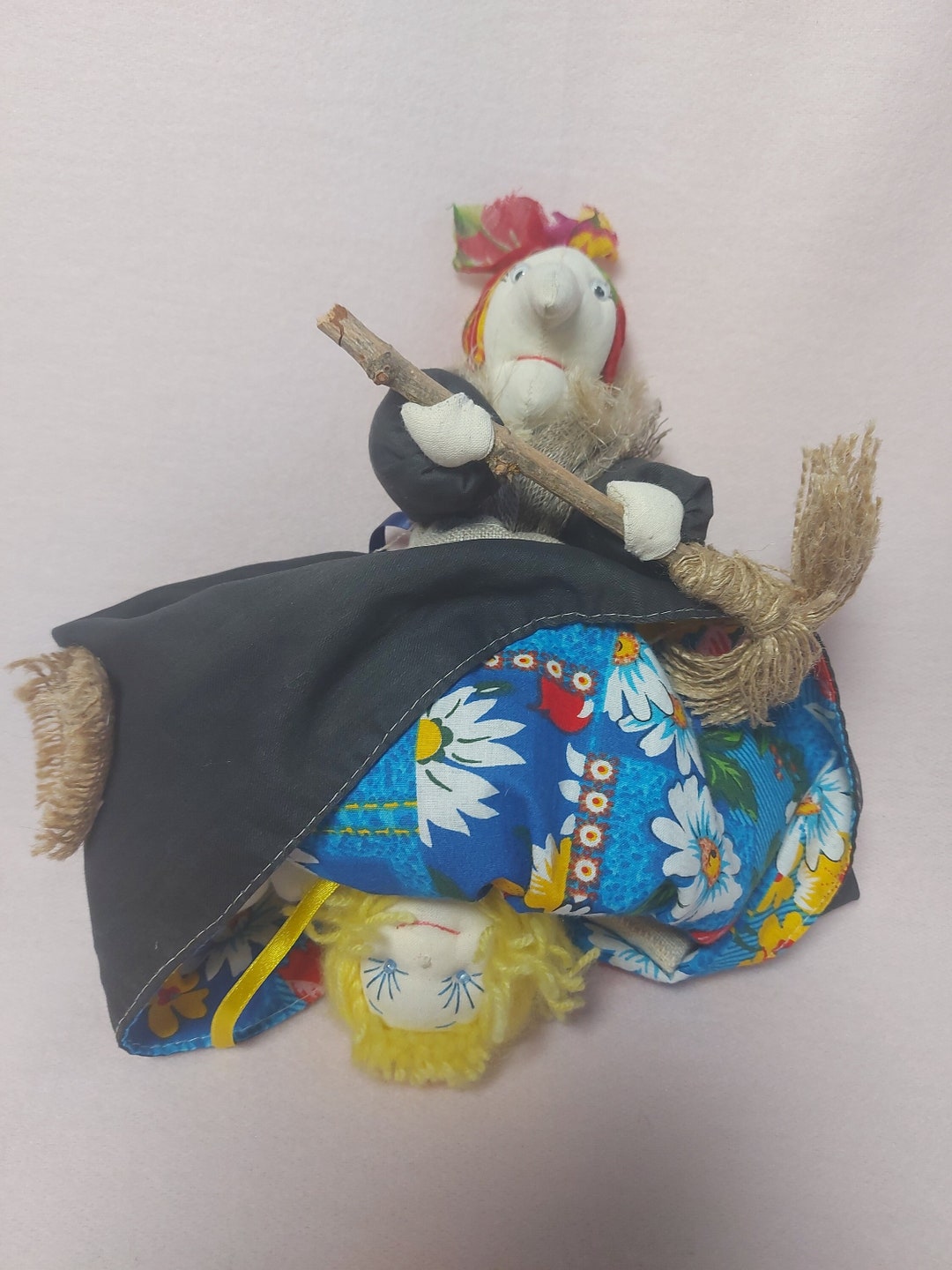 Two Dolls in One, Two Headed Topsy Turvy Doll, Witch and Nice Girl ...