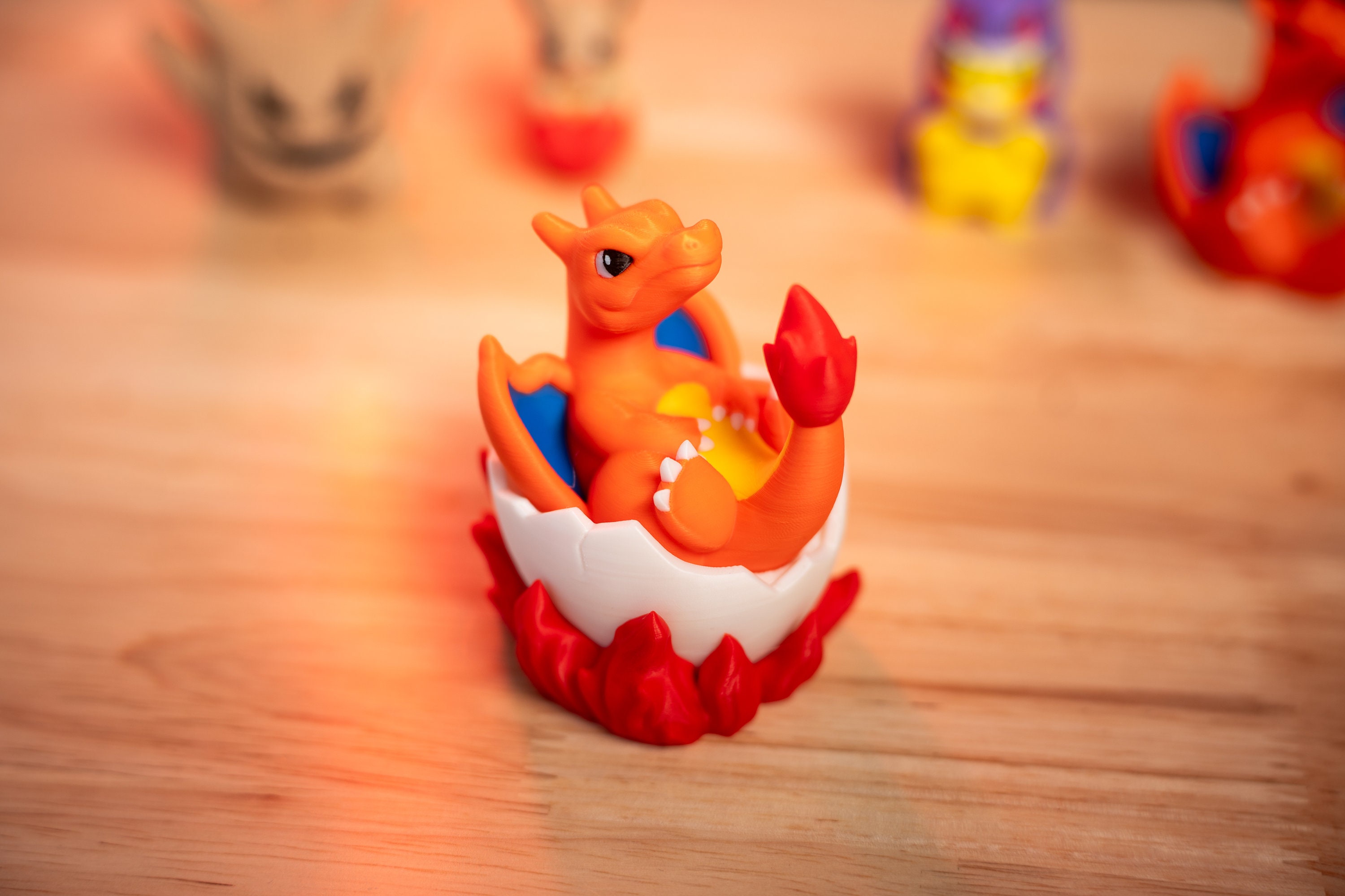EASTER EGG CHARIZARD Miniature Figures, Pokemon 3D Print Statue ...