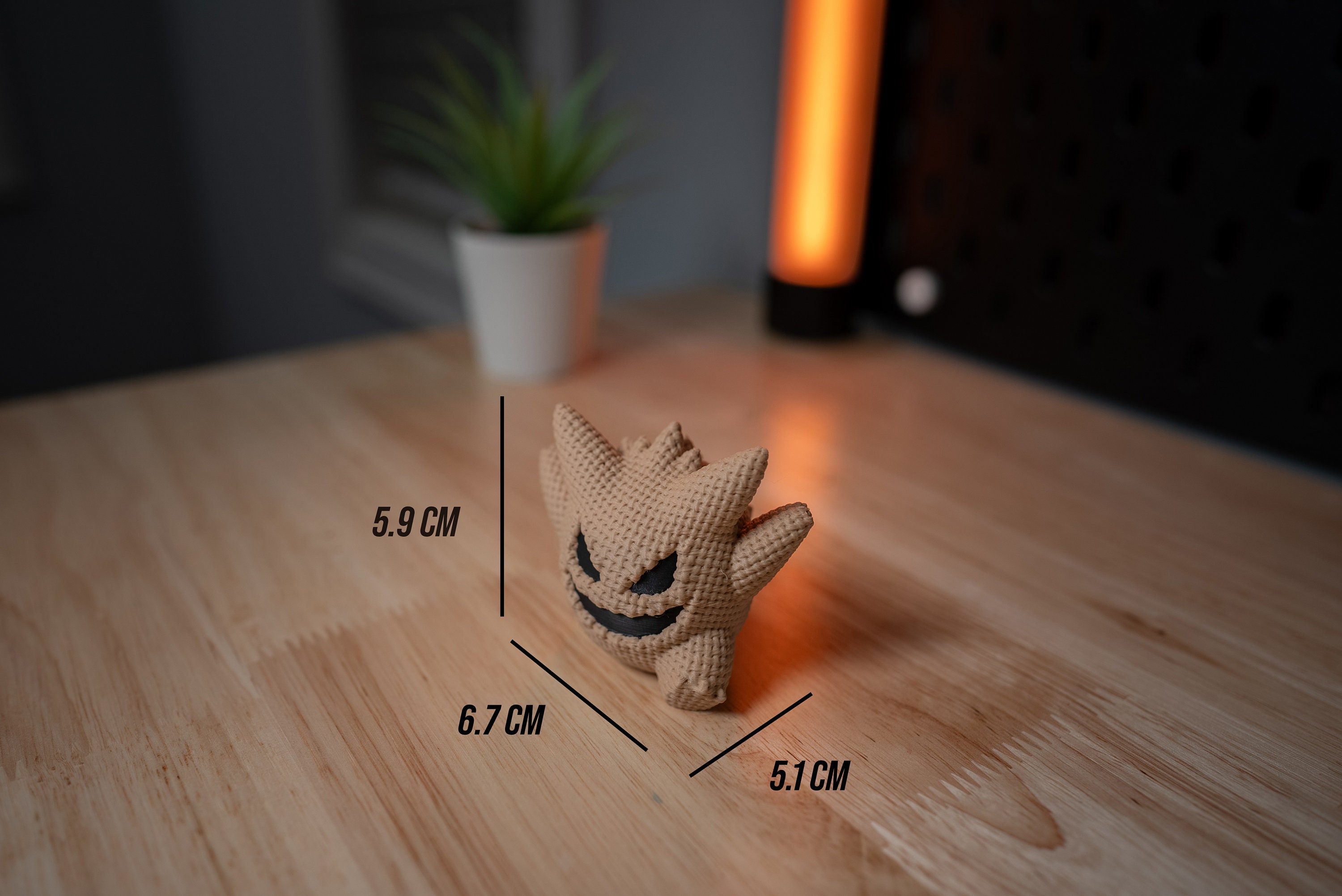 Oogie Boogie Gengar Miniature Figures, Pokemon 3D Print Statue, Pokemon ...