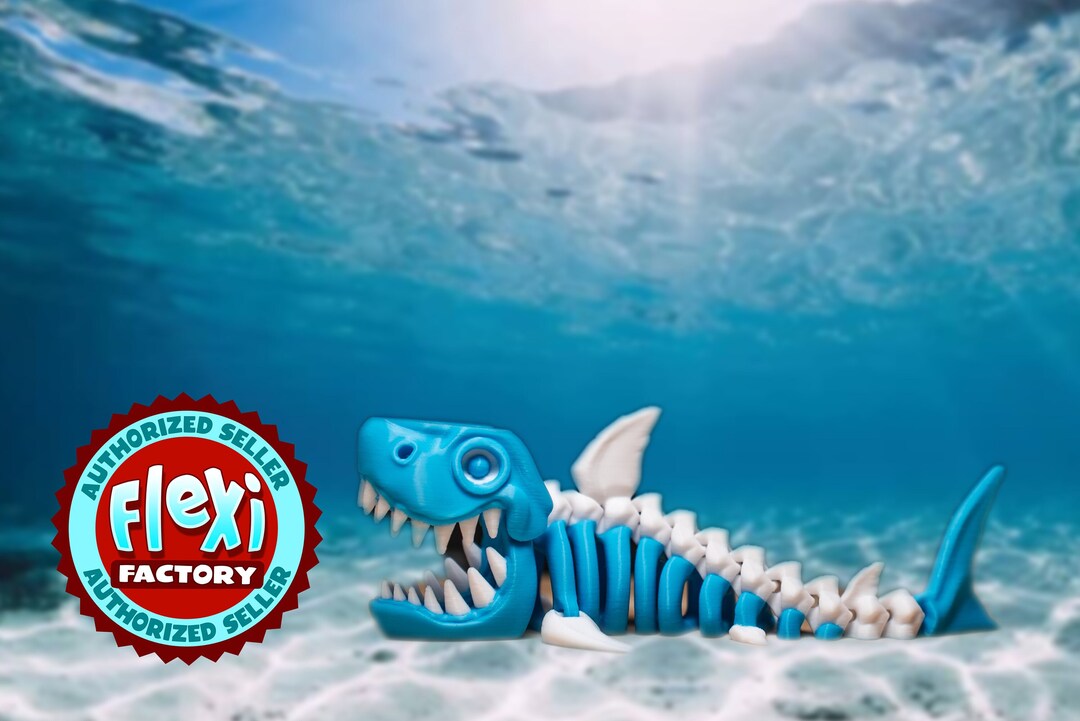 Articulated Flexible Shark Toy, Hand Paintable Collectibles, Shark ...