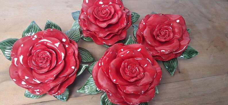 Ceramic Layered Rose - Pre Order | Vintage Style | Artificial Flowers ...