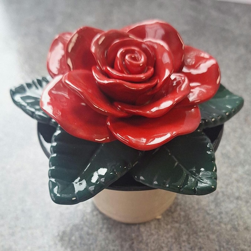 Ceramic Rose - Etsy
