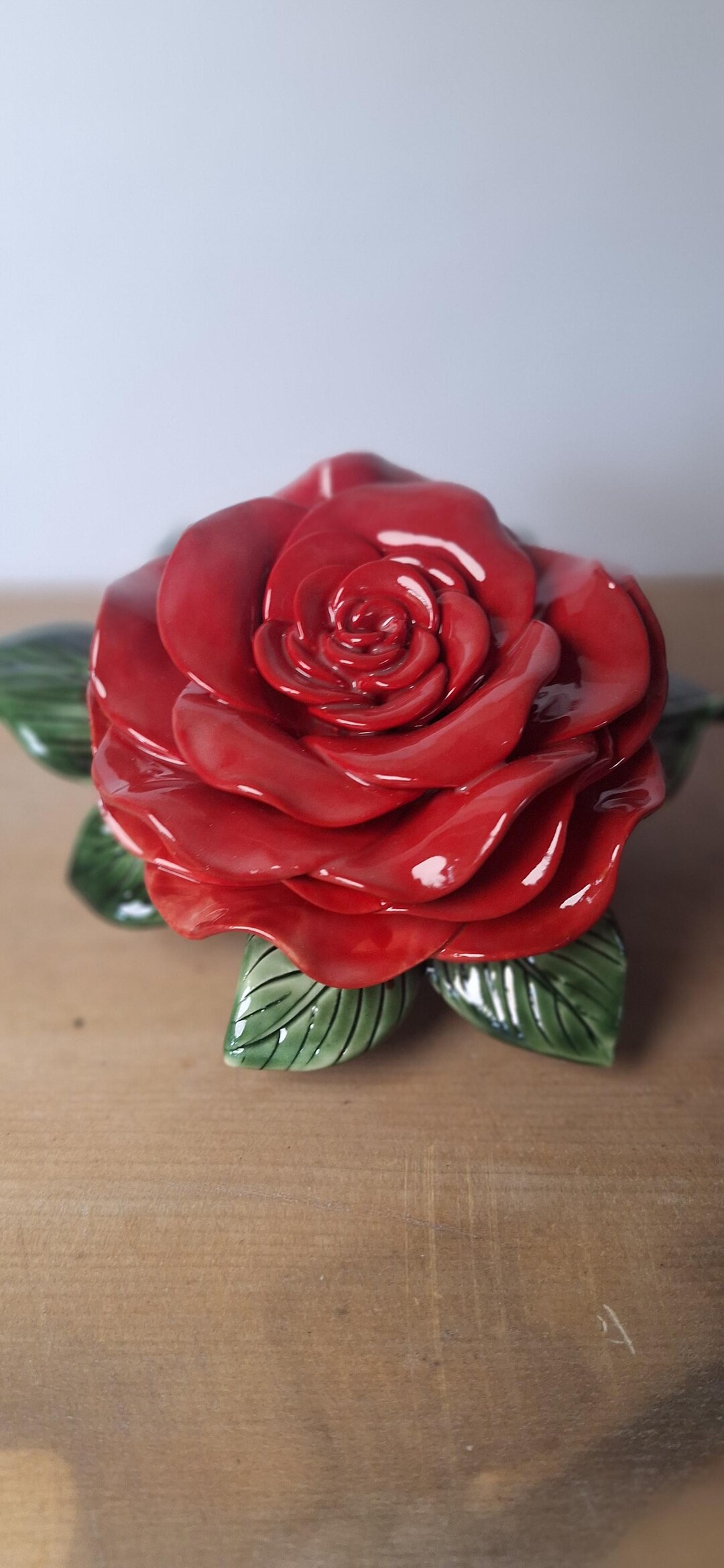 Ceramic Layered Rose - Pre Order | Vintage Style | Artificial Flowers ...