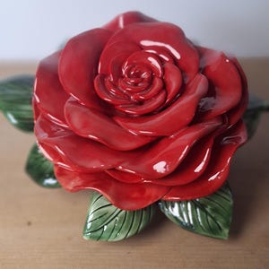 Ceramic Layered Rose - Pre Order | Vintage Style | Artificial Flowers ...
