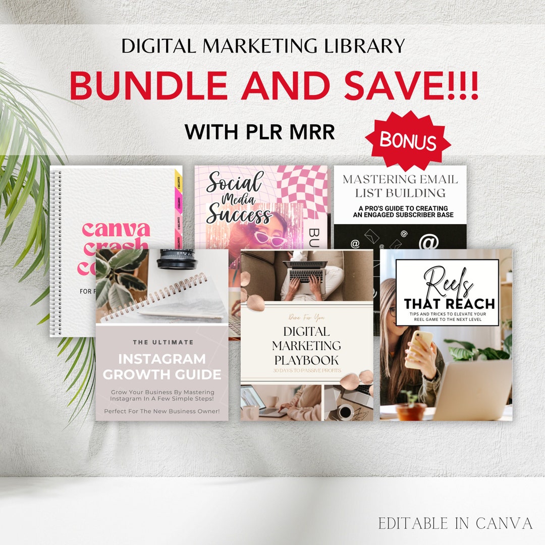 Starter Pack Digital Marketing Bundle of 5 Ebooks W/master Resell ...