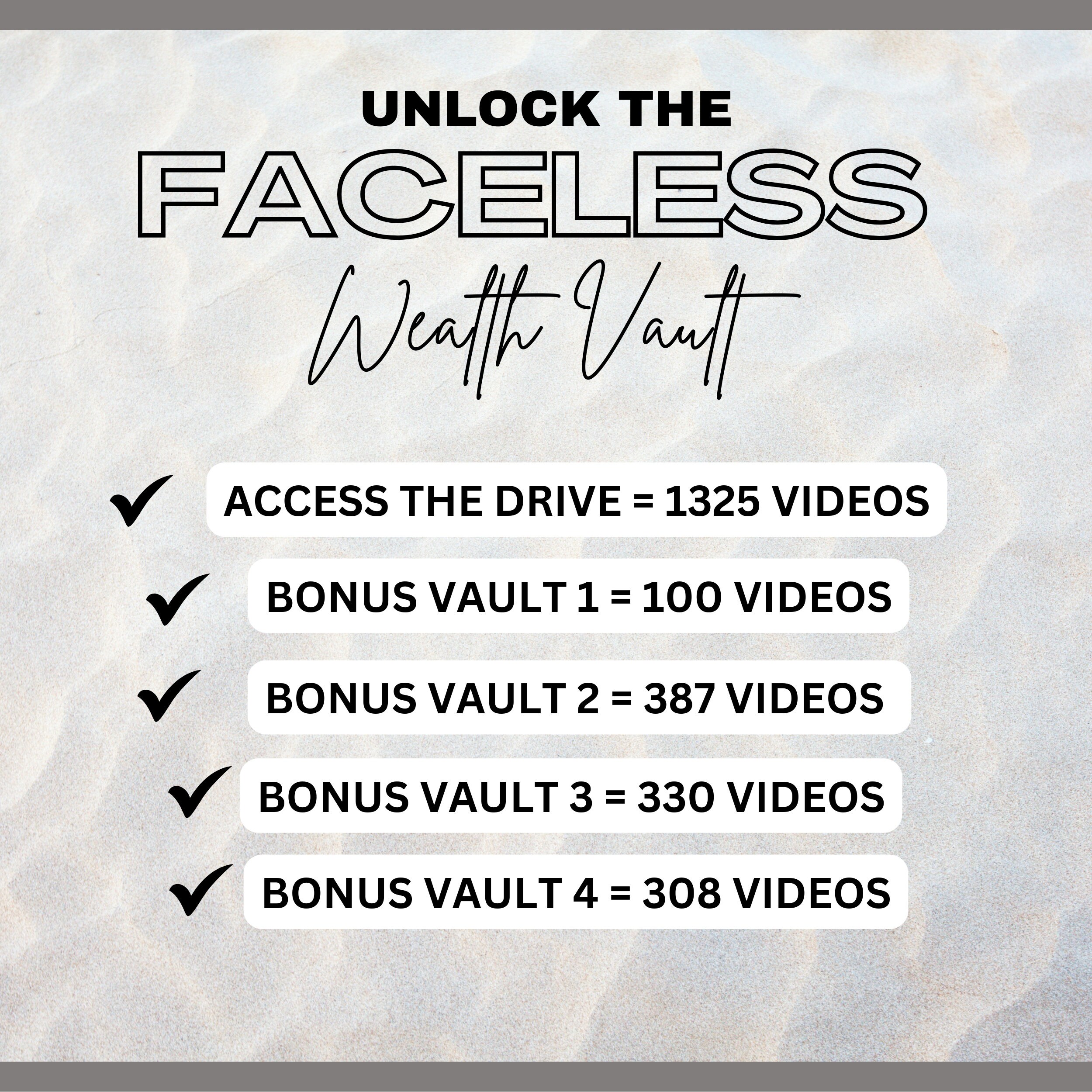 Faceless Wealth Vault- 2450 Reel Videos Done for You Master Resell ...
