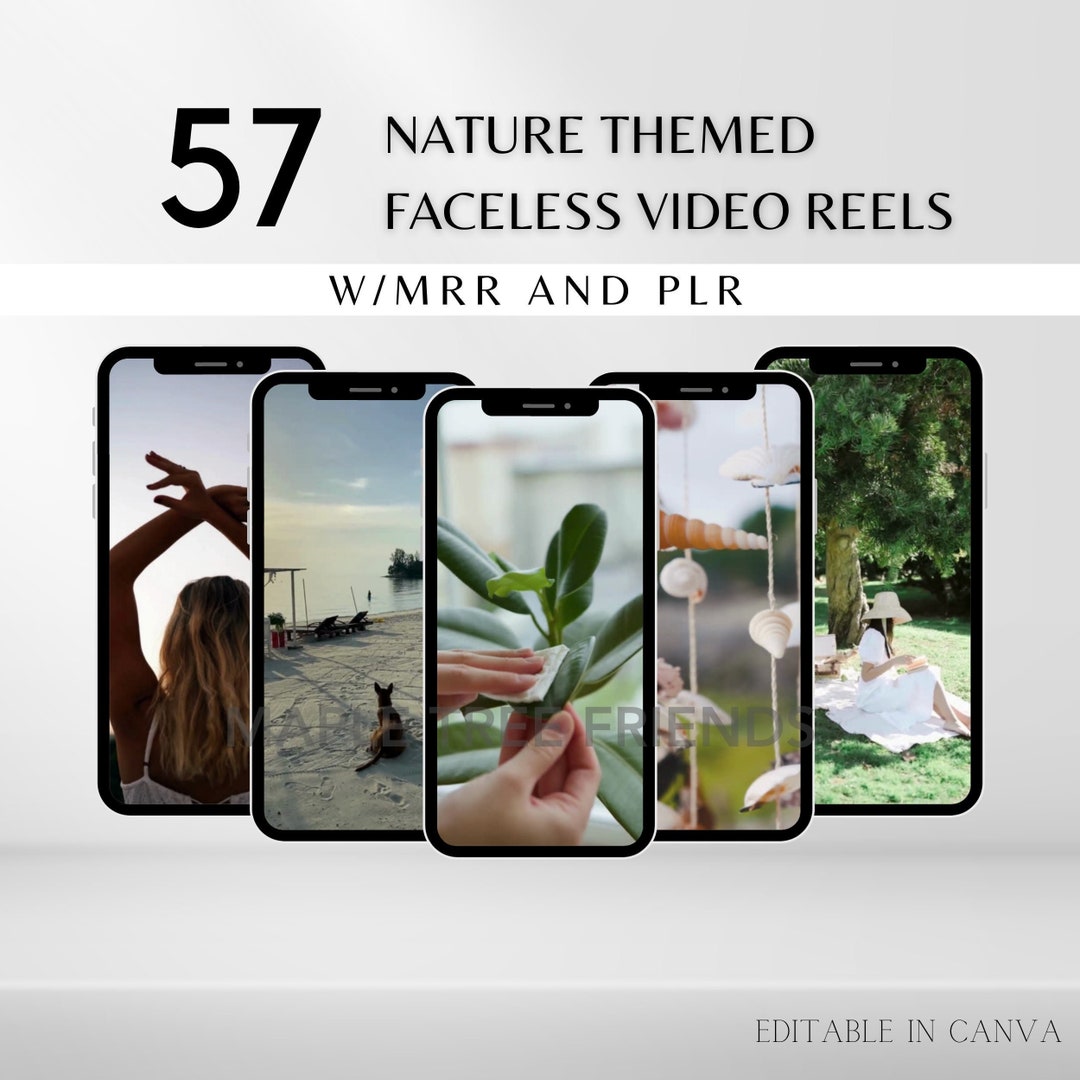 57 Nature Aesthetic Faceless Reel Story Videos Master Resell Rights ...