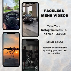 300+ Mens Faceless Aesthetic Reel Video Story Master Resell Rights (MRR ...