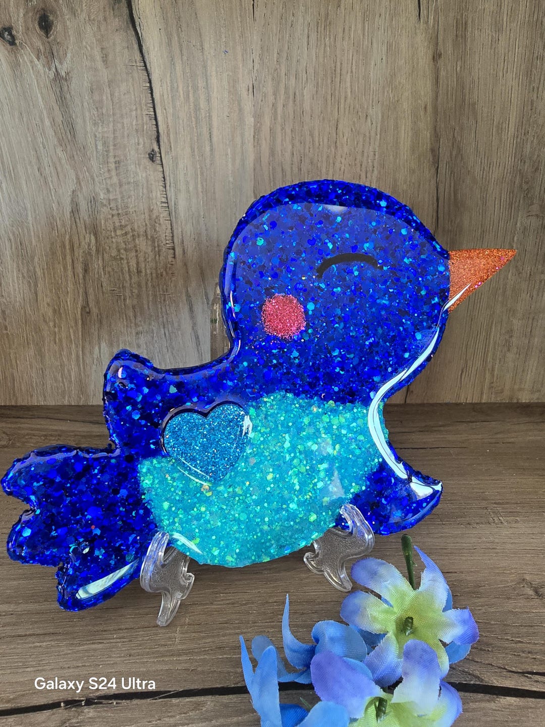 Bluebird Wall Art With Glitters and Epoxy Resin Finishing, Bluebird ...