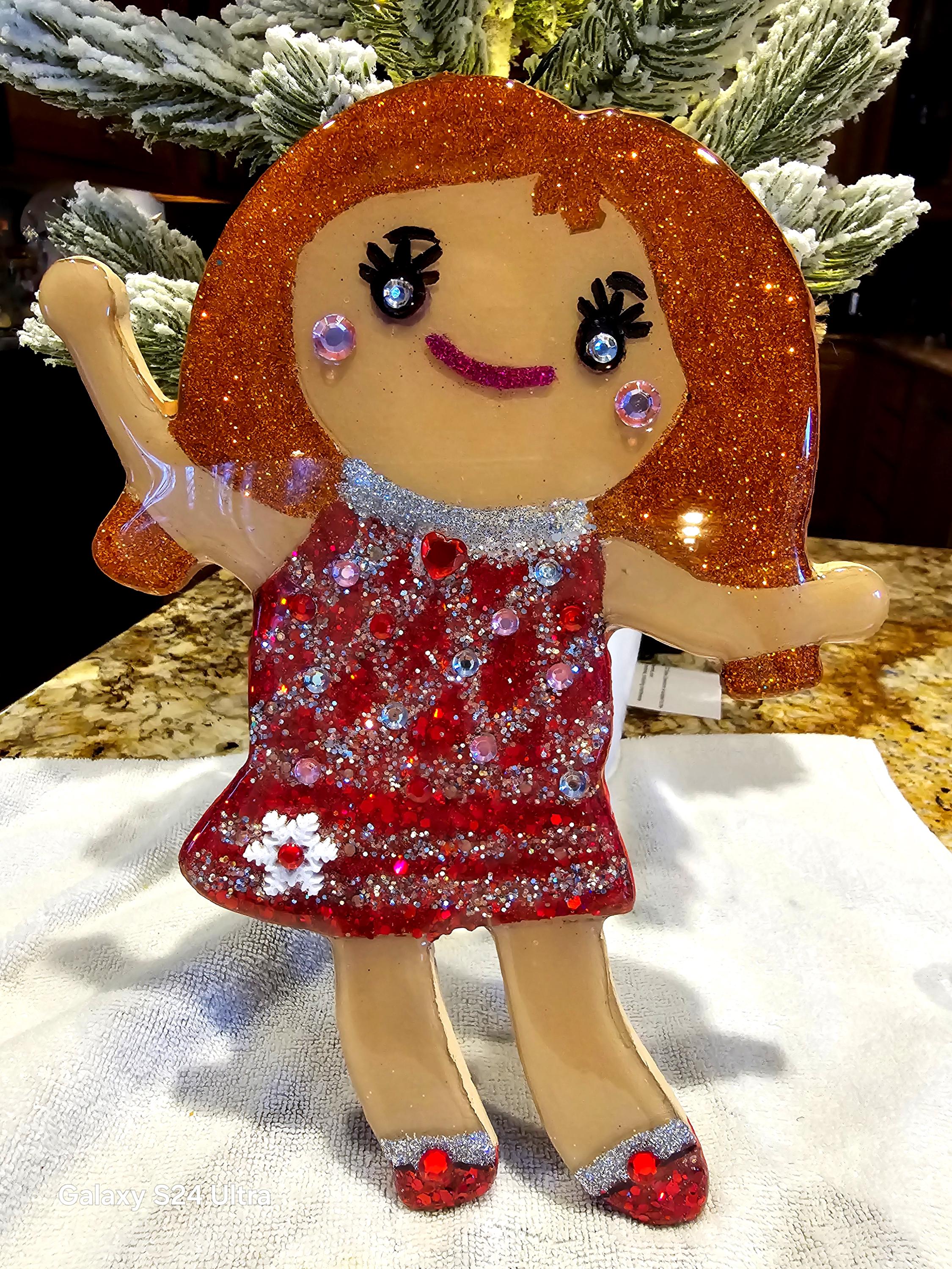 Dolly Misfit Wall Art With Glitters, Rhinestones and Epoxy Resin ...