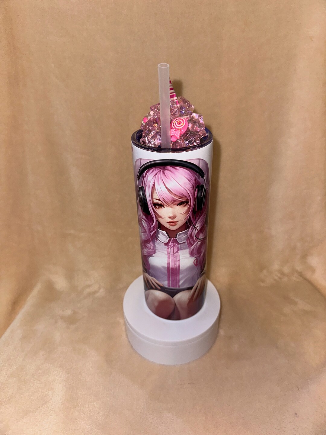 Anime Tumbler With Topper - Etsy