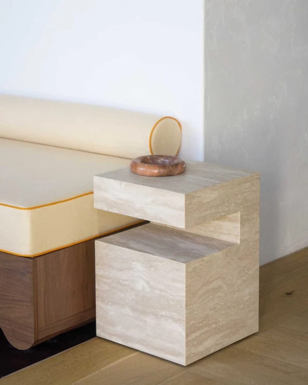 Travertine Coffee & End Table, Travertine Bed Side Table, Corner Table ...