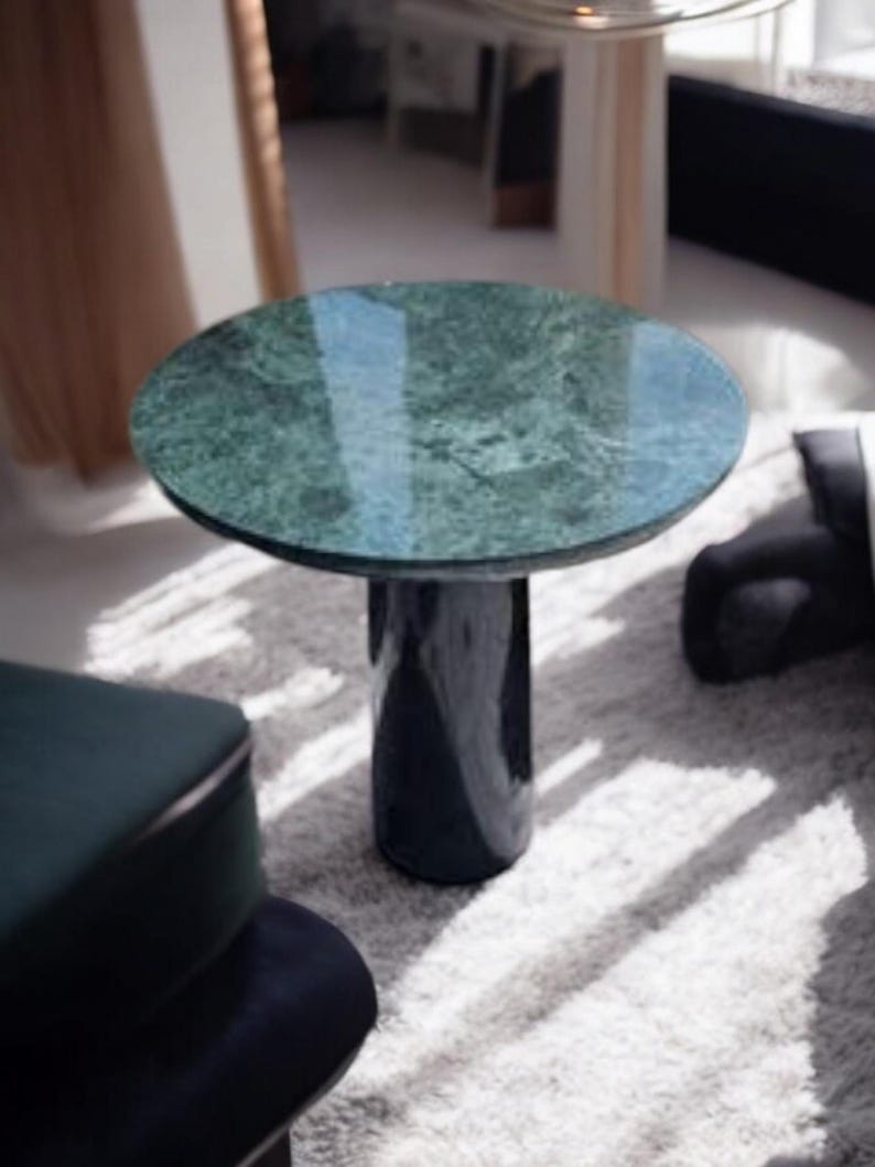 Green Marble Coffee & Center Table, Green Marble Bed Side Table, Corner ...