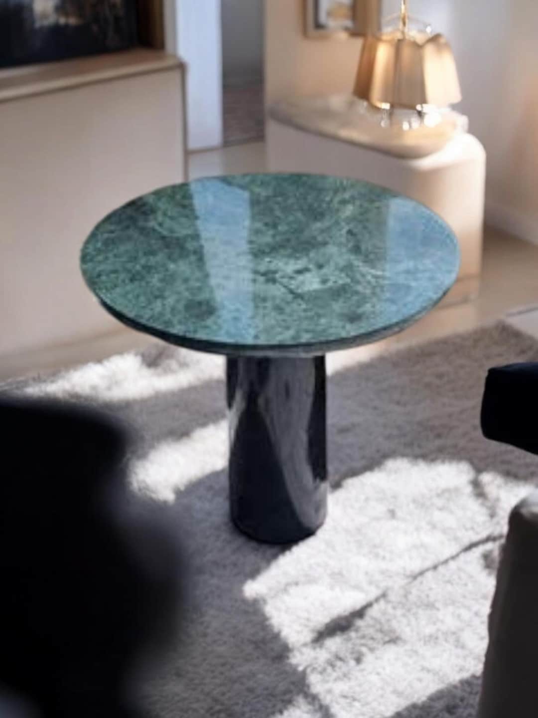 Green Marble Coffee & Center Table, Green Marble Bed Side Table, Corner ...