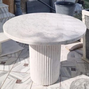 Carara Marble Coffee & End Table, Carara Marble Bed Side Table, Corner ...
