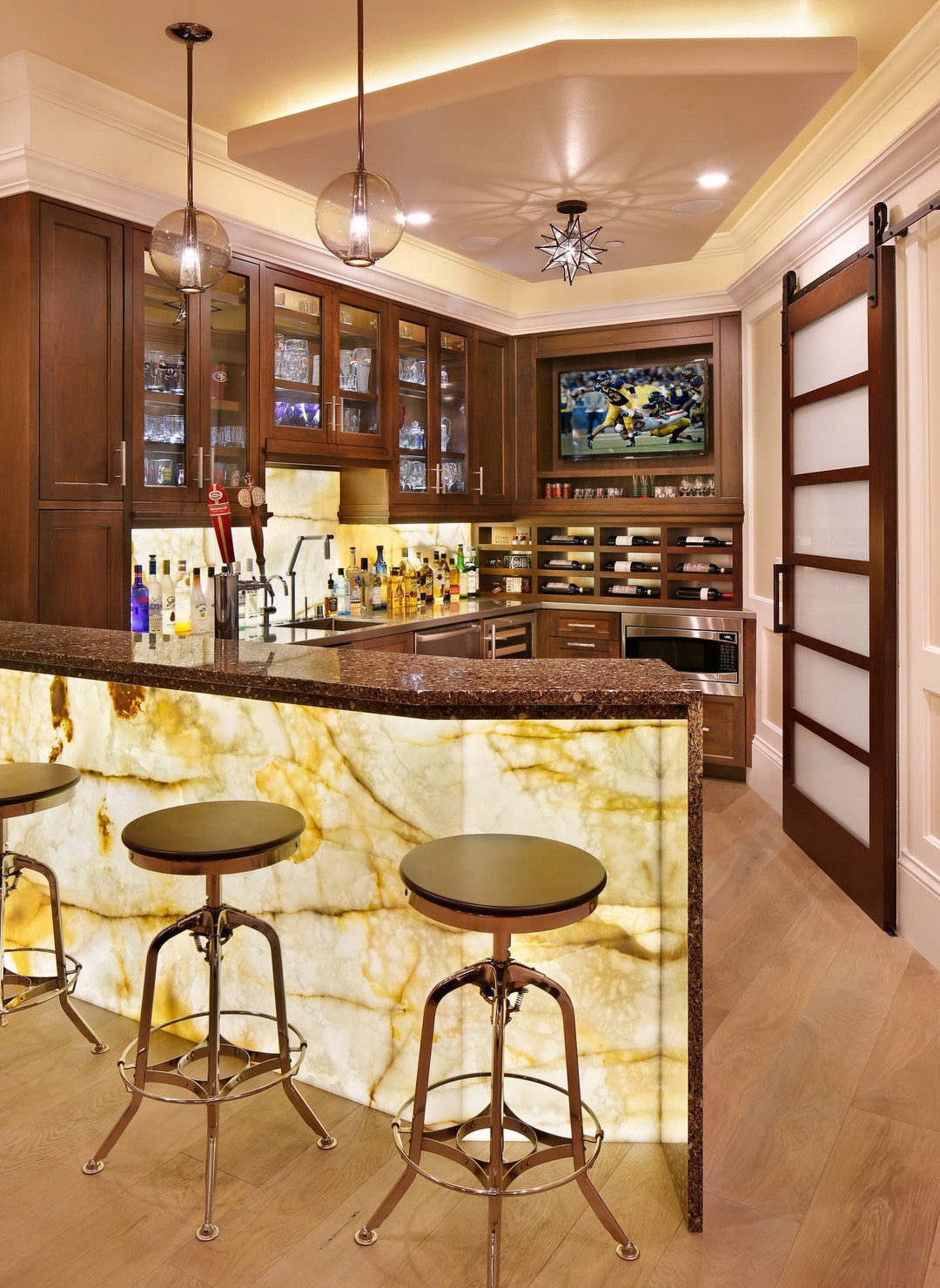 Natural Onyx Kitchen Island & Bar Counter Top, Onyx Dining Table ...