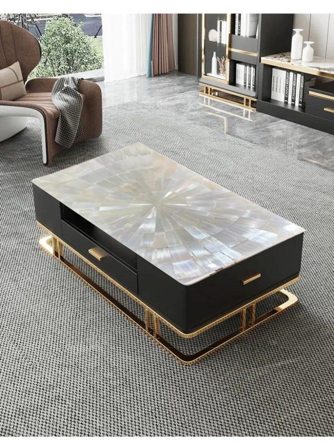 Selenite Sofa Table, Center Table, White Coffee Table, Bar Counter Top ...