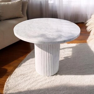 Carara Marble Coffee & End Table, Carara Marble Bed Side Table, Corner ...