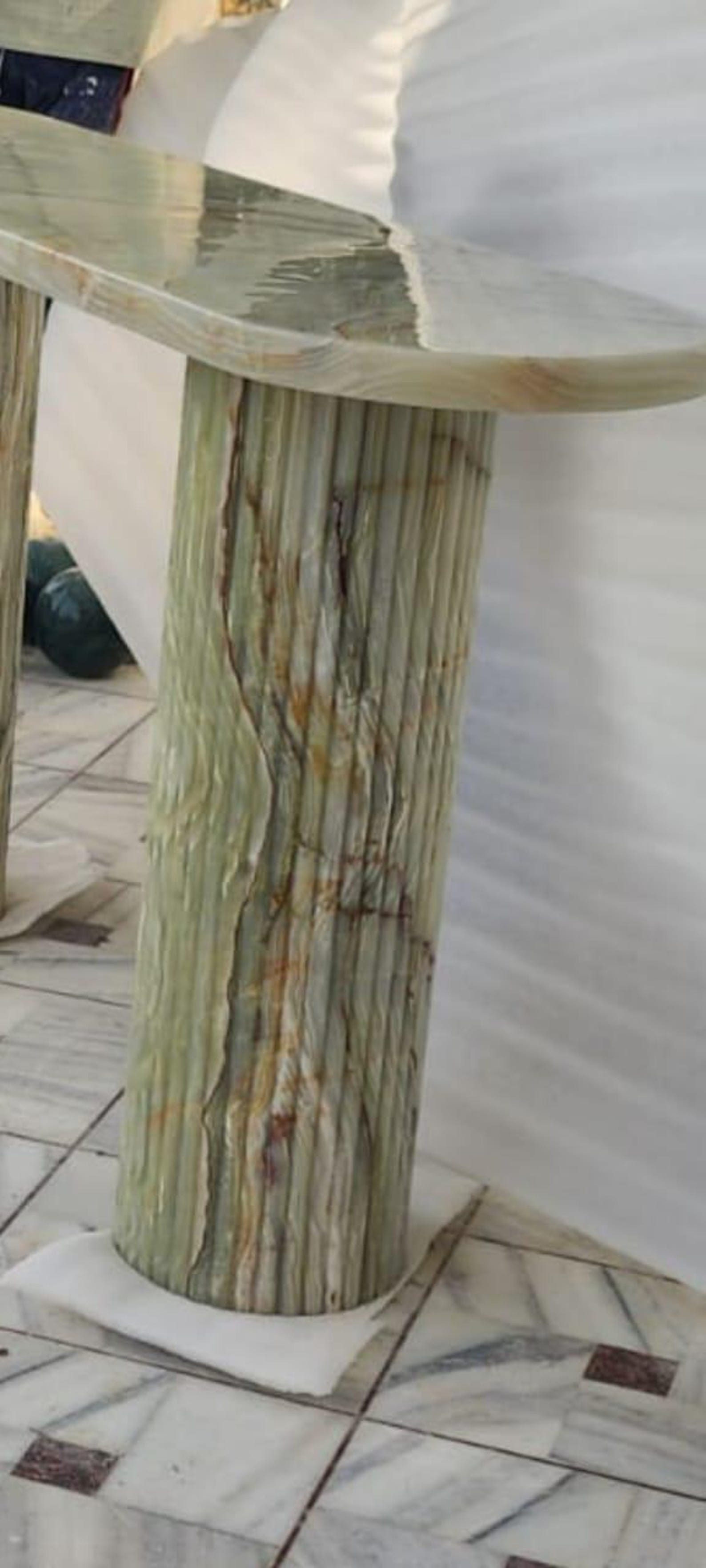 Green Onyx Console Table & Center Table, Onyx Bed Side Table, Corner ...