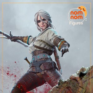 Ciri - the Witcher - 8K 3D Figure - Unpainted Model by NOMNOM FIGURES ...