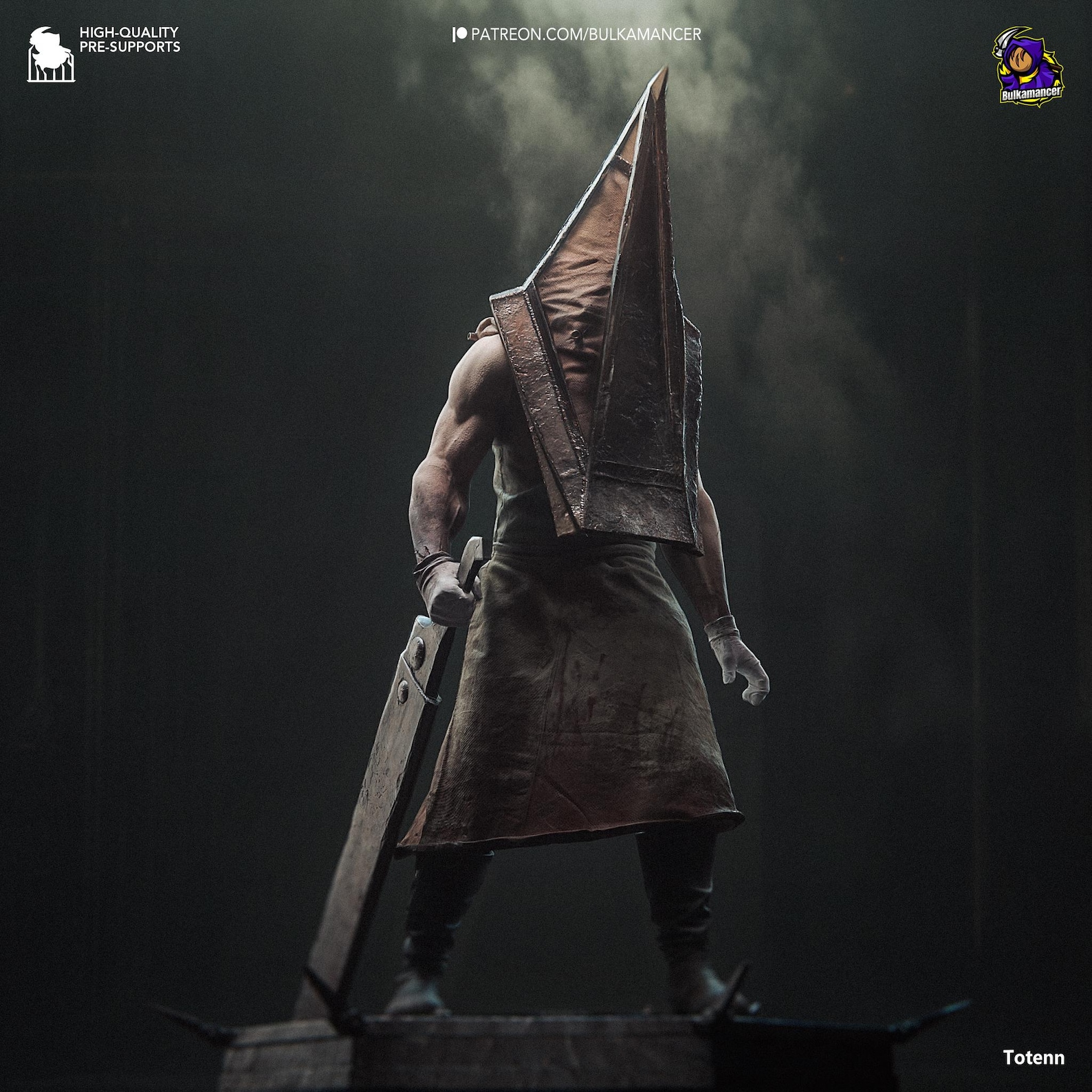 Pyramid Head silent Hill 2 Remake 8K 3D Figure Unpainted Model by ...