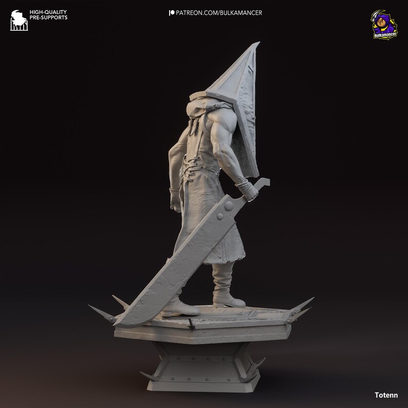 Pyramid Head silent Hill 2 Remake 8K 3D Figure Unpainted Model by ...