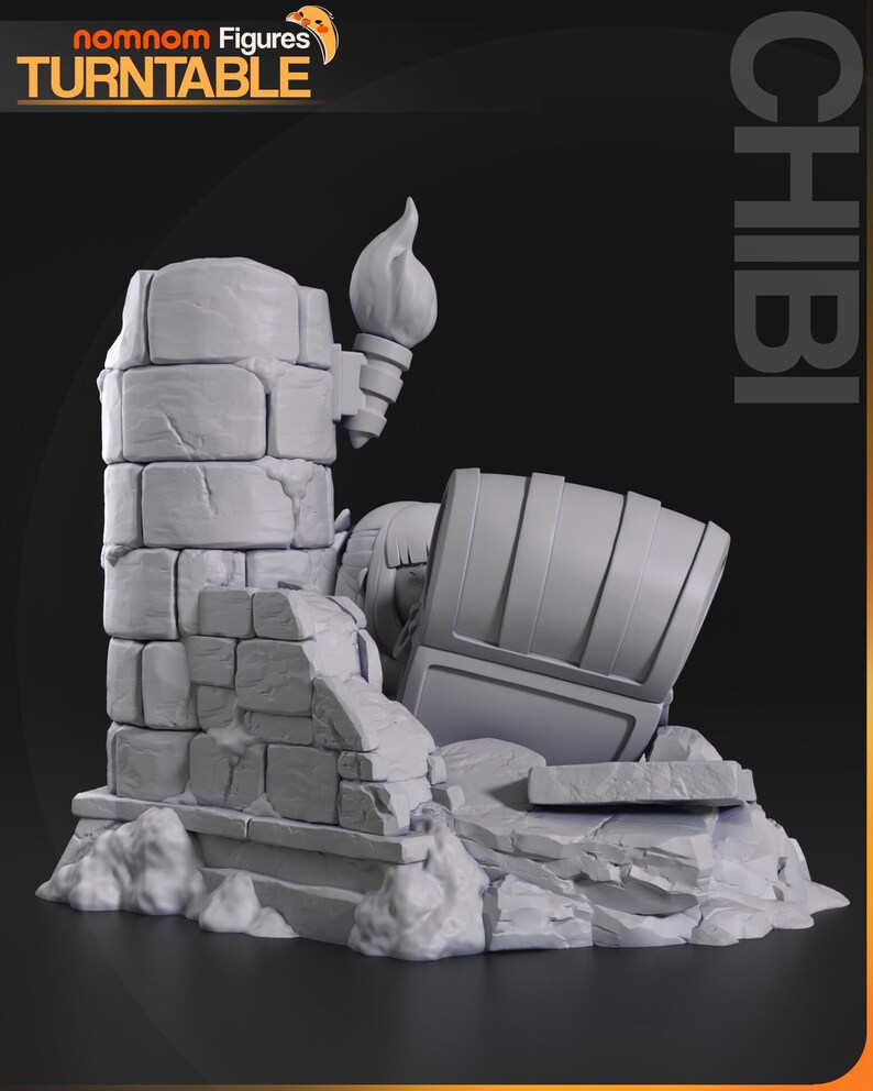 Chibi Mimic Chest X Frieren 8K 3D Figure Unpainted Model by NOMNOM ...