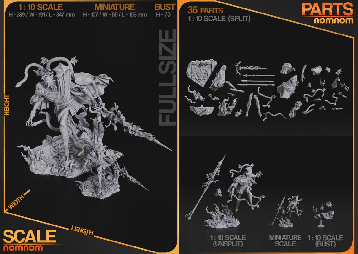 Messmer the Impaler From Elden Ring- 8K 3D Figure - Unpainted Model by ...