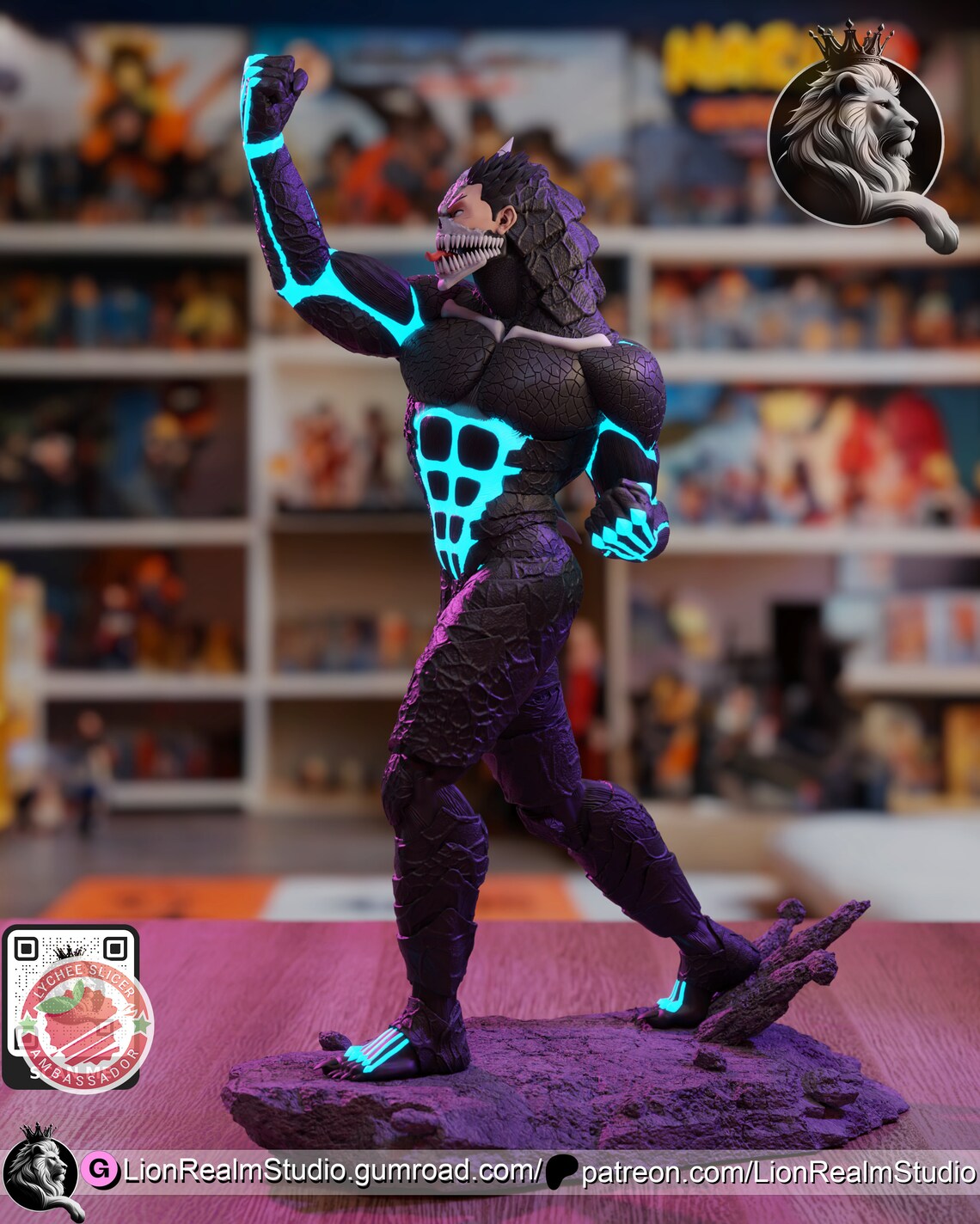 Kafka Kaiju Form Kaiju No.8 Lion Realm Studio - Etsy