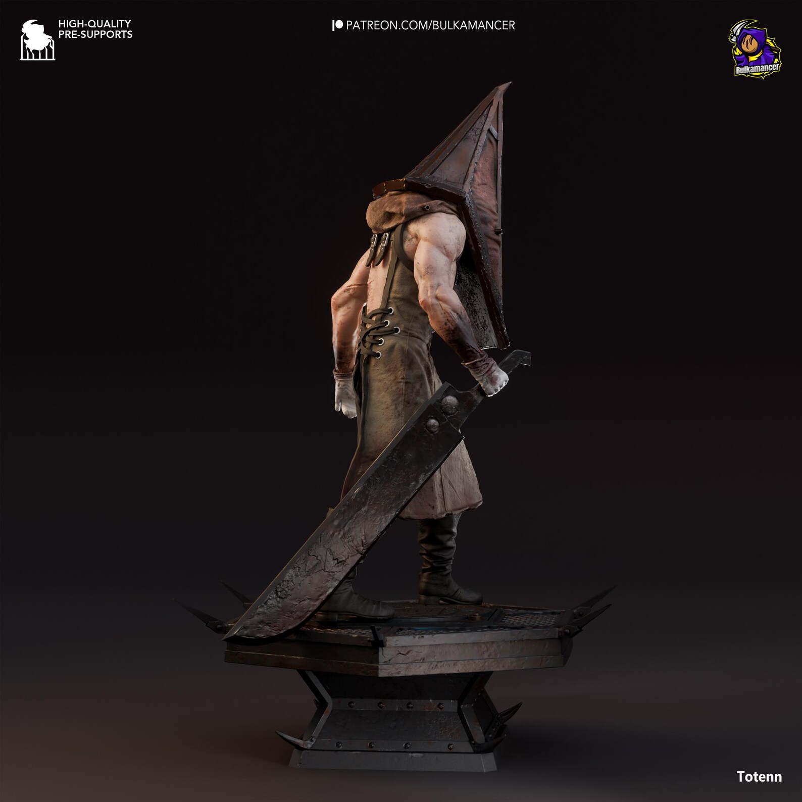 Pyramid Head silent Hill 2 Remake 8K 3D Figure Unpainted Model by ...