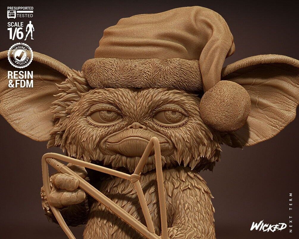 Gizmo - Gremlins - 8K 3D Figure - Unpainted Model by Wicked - Perfect ...
