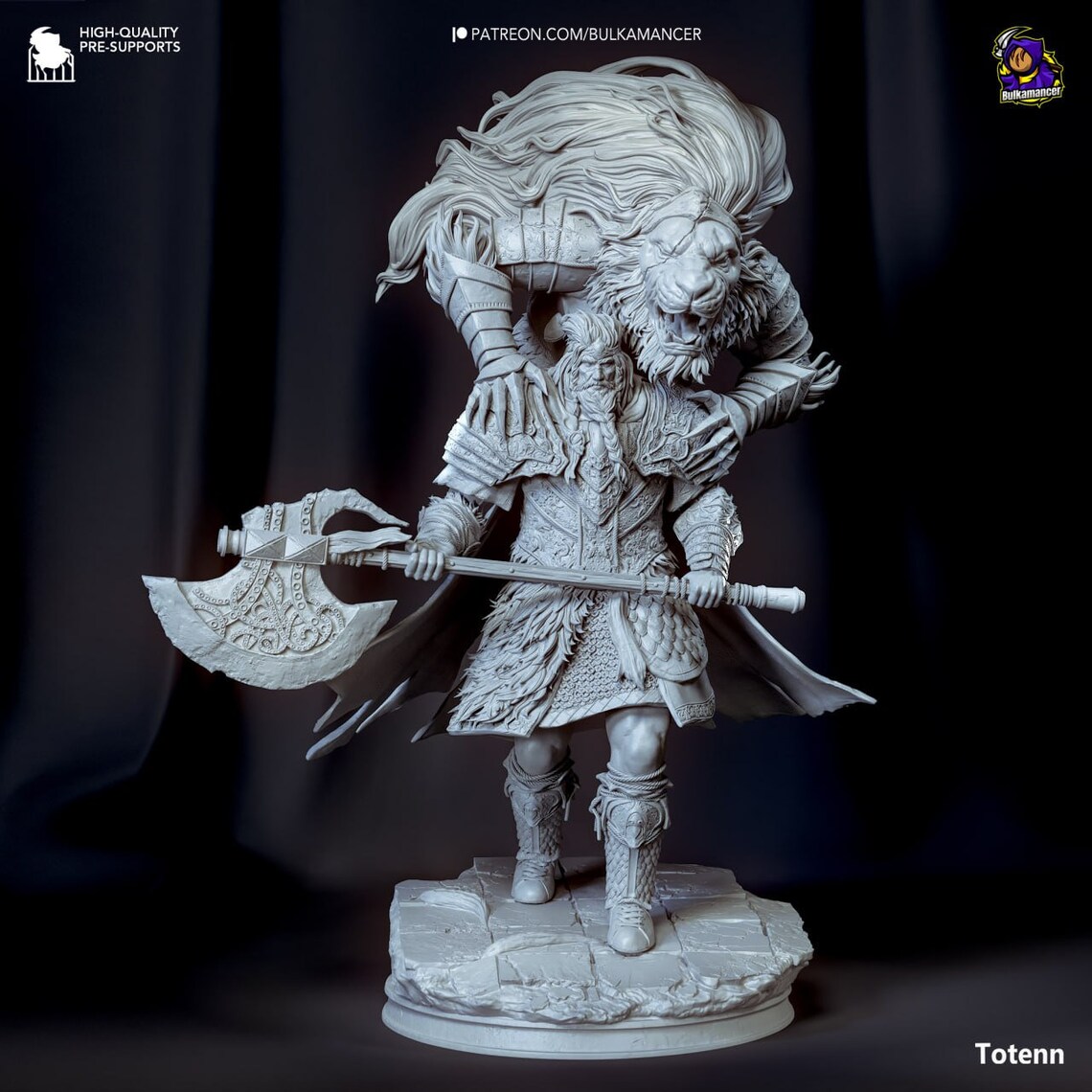 Godfrey, First Elden Lord Elden Ring 8K 3D Figure Unpainted Model by ...