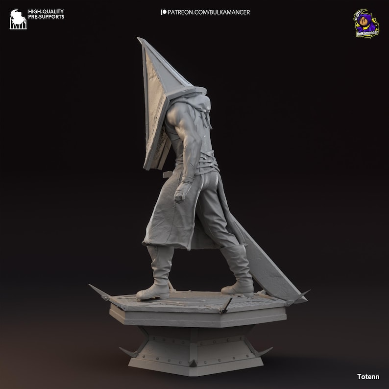 Pyramid Head silent Hill 2 Remake 8K 3D Figure Unpainted Model by ...