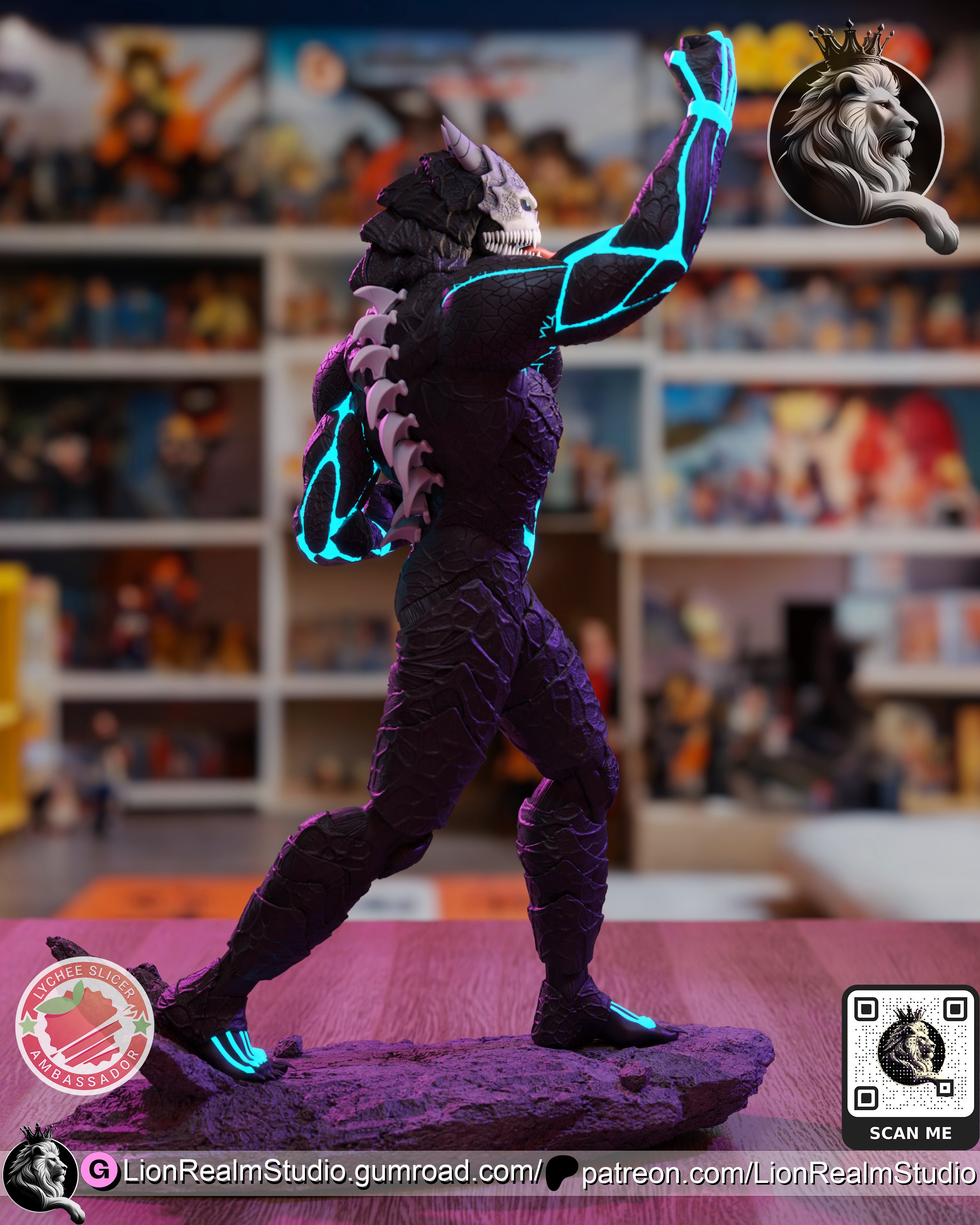 Kafka Kaiju Form Kaiju No.8 Lion Realm Studio - Etsy