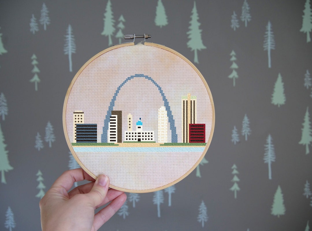 Gateway to Elegance: St. Louis Arch Cross-stitch Pattern - Etsy