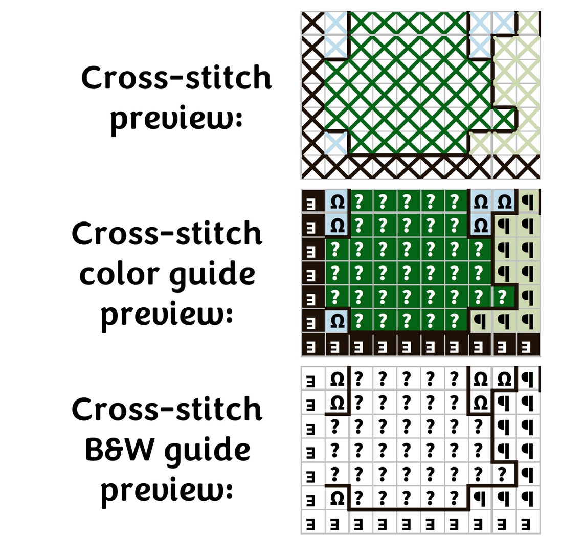 Downloadable PDF Cross-stitch Pattern of Minnesota Using - Etsy