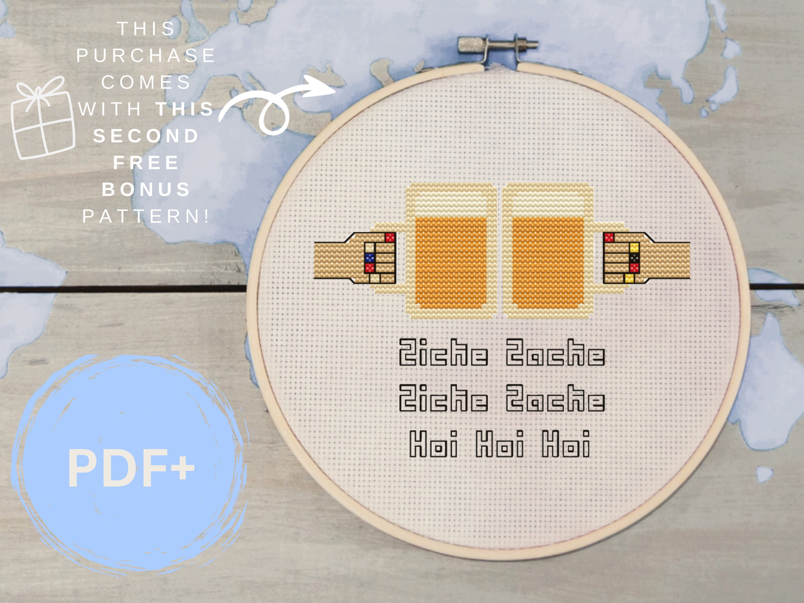 Oktoberfest Cross-stitch Pattern | Instant PDF Download | Use 14-ct ...