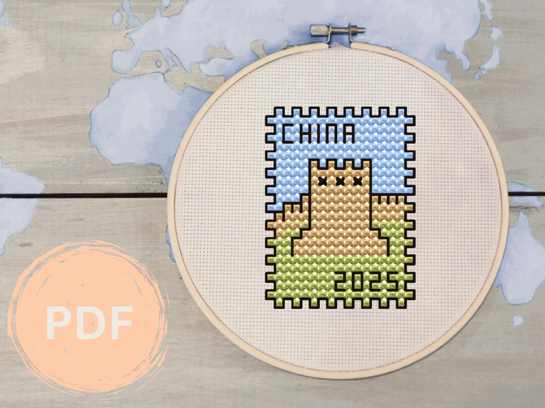 China Cross-stitch Pattern, Counted Cross-stitch Great Wall of China ...