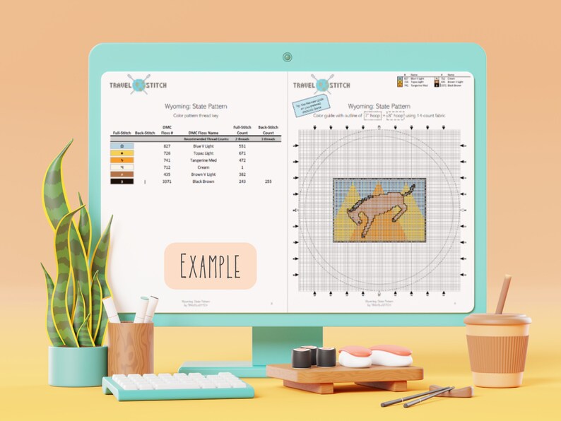 Wyoming Wild West Spirit: Bucking Bronco State Outline Digital Cross ...